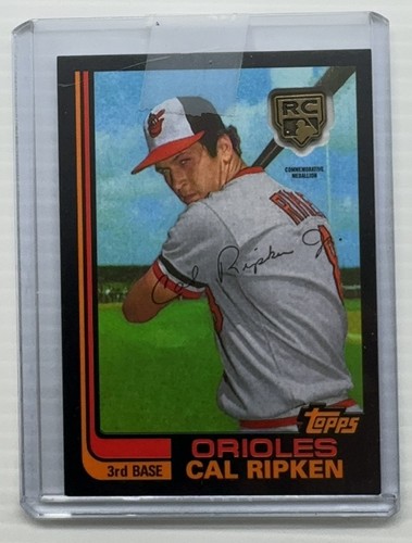 2020 Topps Cal Ripken Rookie Card Retrospective RC Logo Medallion Black ...