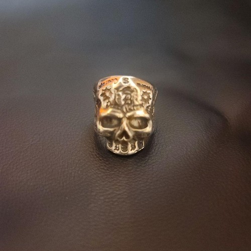 Bill Wall Leather Sterling Silver 925 Skull Ring | eBay