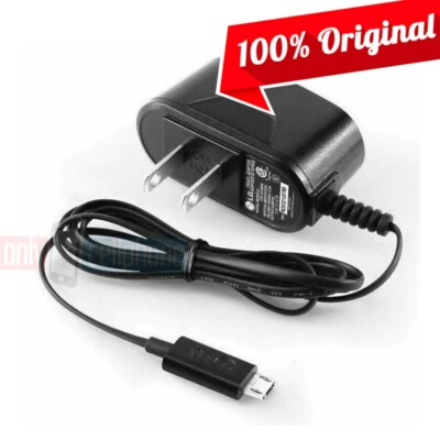 Original LG Wall Charger Micro-USB for G3/G4/G Pad/K31/K40/K50/V10 ...