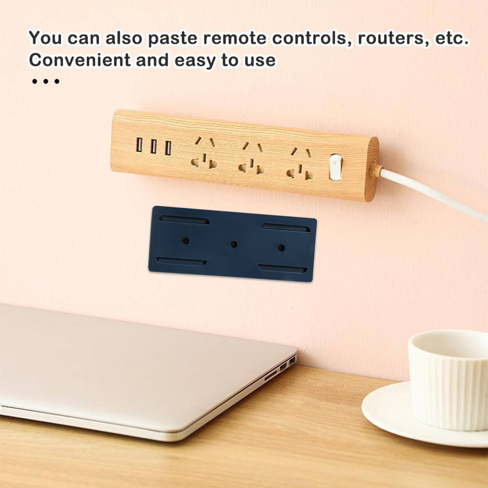 Wall-mounted Socket Retainer Punch Free Power Outlet Fixer Storage ...