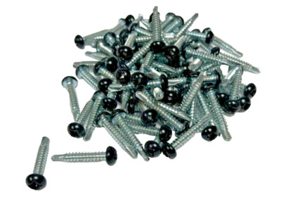 100 - #8 X 1" Black Self Tapping Pan Head Screws RV Trailer Camper ...