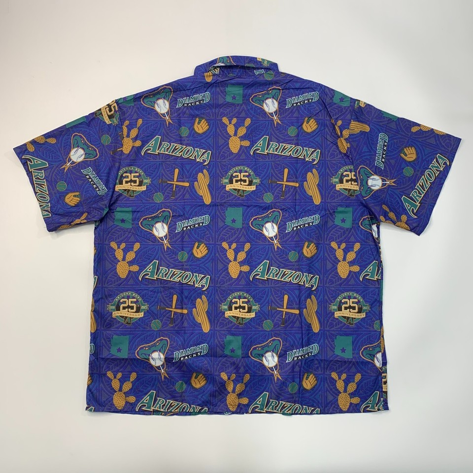 Budweiser Arizona Diamondbacks Hawaiian Shirt Mens XL Button Up D-Backs ...