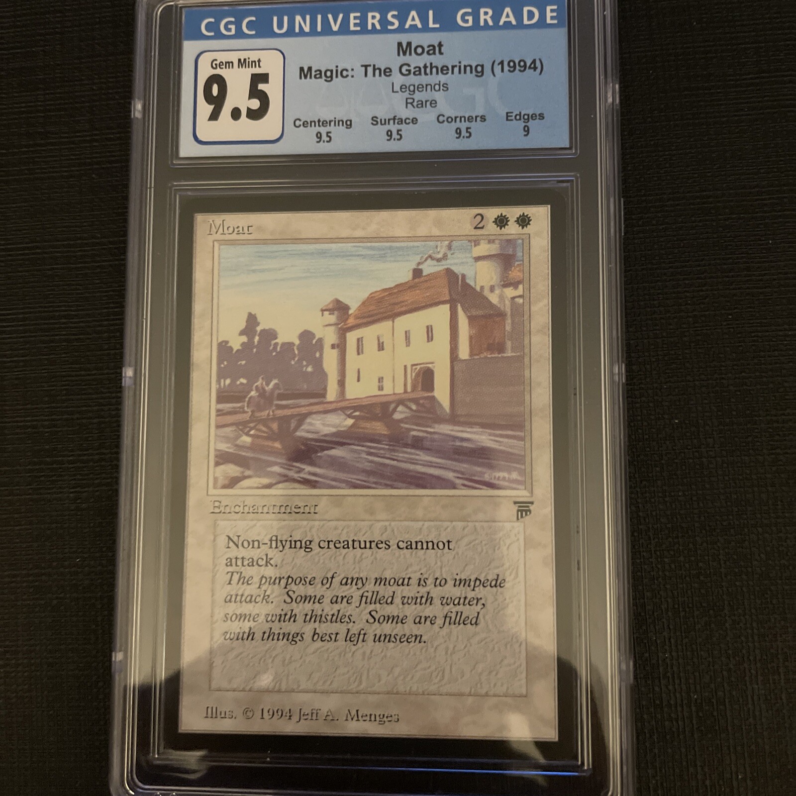 MTG Magic the Gathering Legends Moat PSA 9.5 GEM MINT | eBay