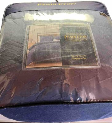 PENDLETON 29297 Rock Point Comforter Set BLUE BRAND NEW SEALED Msrp ...