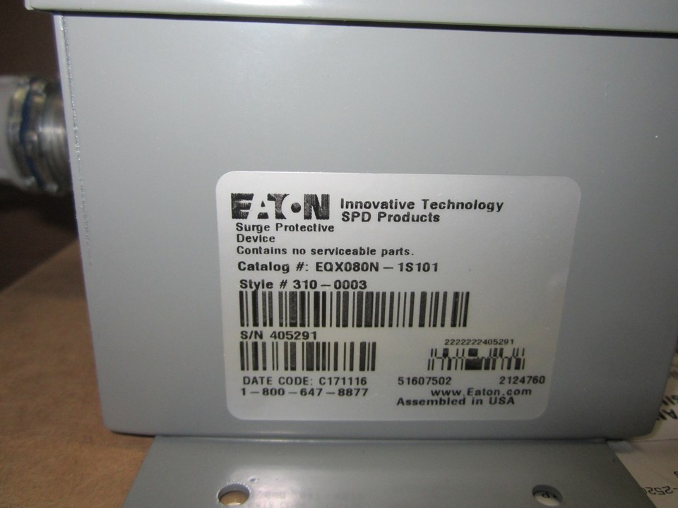 EATON I T EQUALIZER SURGE PROTECTOR EQX080N-1S101 | eBay