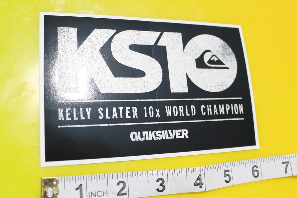 QUICKSILVER Kelly Slater 10-Year Champion Hawaii Surfing Decal STICKER ...