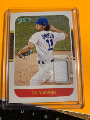 2021 PANINI DONRUSS YU DARVISH JERSEY CARD CUBS | eBay