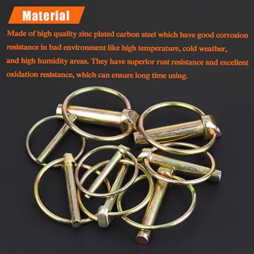30 Pieces Heavy Duty Linch Pin Assortment Kit for Farm Tractors ...