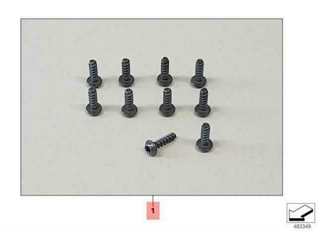 OEM SET OF SCREWS BMW MINI BMW I ZINORO ALPINA M6 X1 ZINORO 63117388920 ...