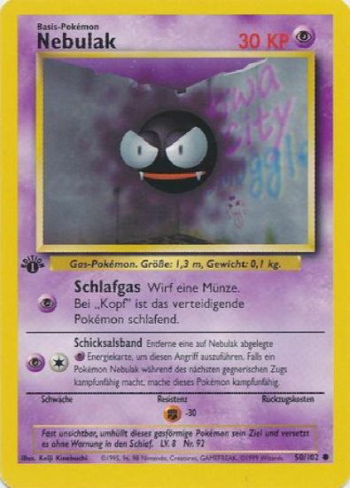 Gastly Pokemon Card