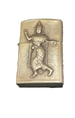 Sterling Silver Siam Thai Vintage Lighter With Temple Dancers Ornate ...