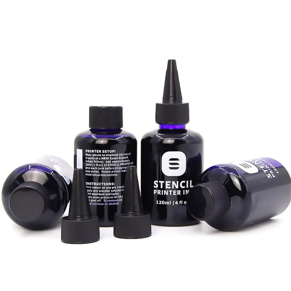 Tattoo Stencil Ink inkjet Ecotank Printer Ink 1 or 2 4oz Bottles ...