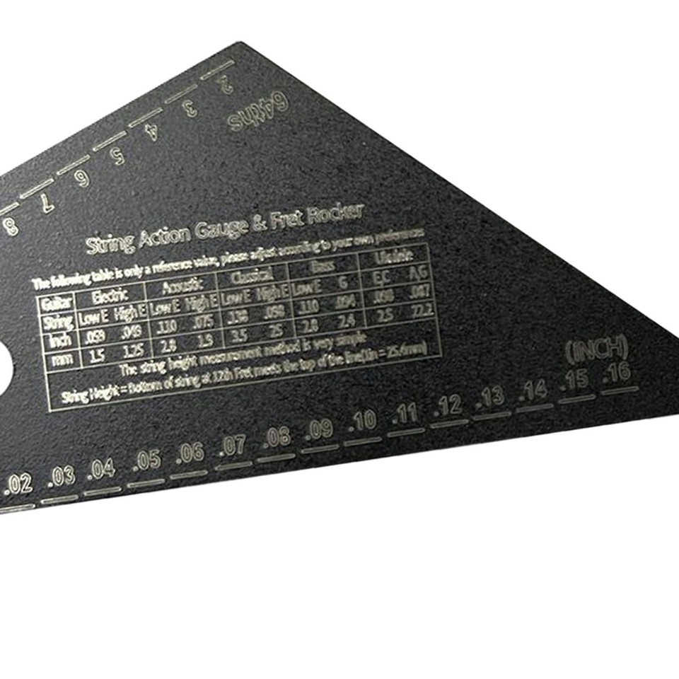 Metal Guitar Fret Rocker Leveling Luthier Tool Electric Guitar Bass ...