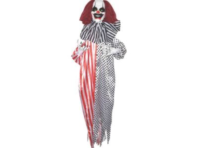 Shaking Clown 5ft Animated Halloween Prop Carnival Circus Light Up ...