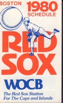 1980 Boston Red Sox Schedule 101617jh - 011724JET7 | eBay