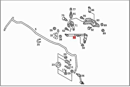 Genuine MERCEDES C140 W140 S-CLASS W140 Coupe C140 Rod 1403202489 | eBay