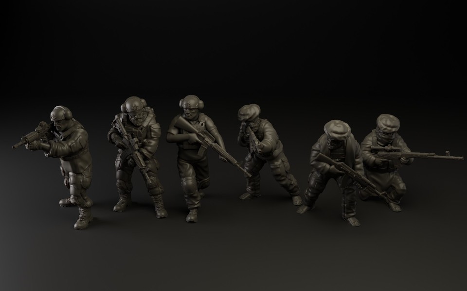 54mm Wargaming Modern Taliban Fighters Set 3d Printed Models | eBay UK