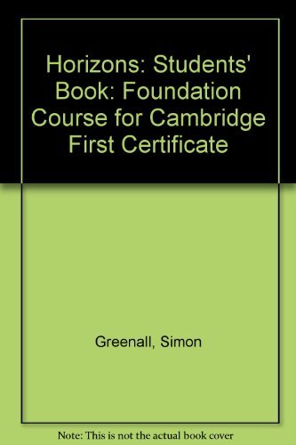 Horizons. Student's book de Judy Garton-Sprenger et Simon Greenall | eBay