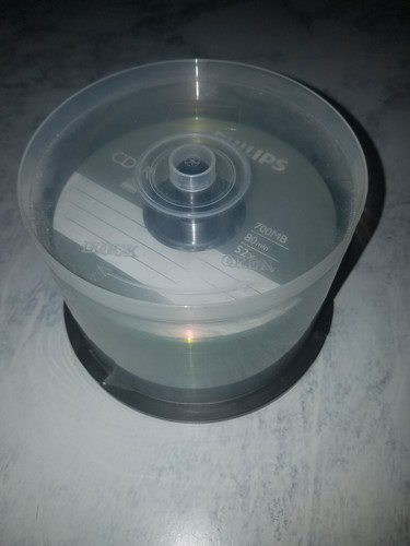 43 Count PHILIPS Blank CD-R CDR Logo Top 52X 700MB Media Disc | eBay