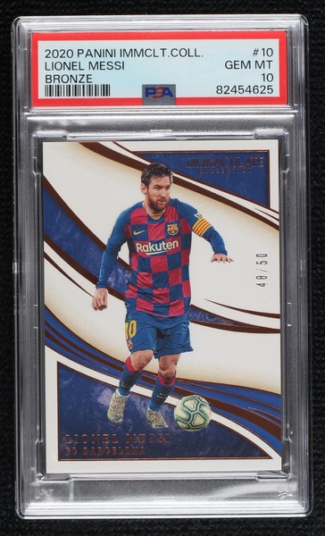 2020 Panini Immaculate Collection - Bronze #10 Lionel Messi /50 for ...