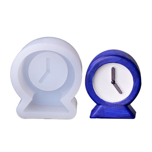 Silicone Material Mousse Moulds Alarm Clock Shaped Soap Mold Making ...