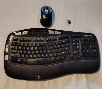 Logitech MK550 Comfort Wave K350 Keyboard / M510 Mouse With Receiver ...
