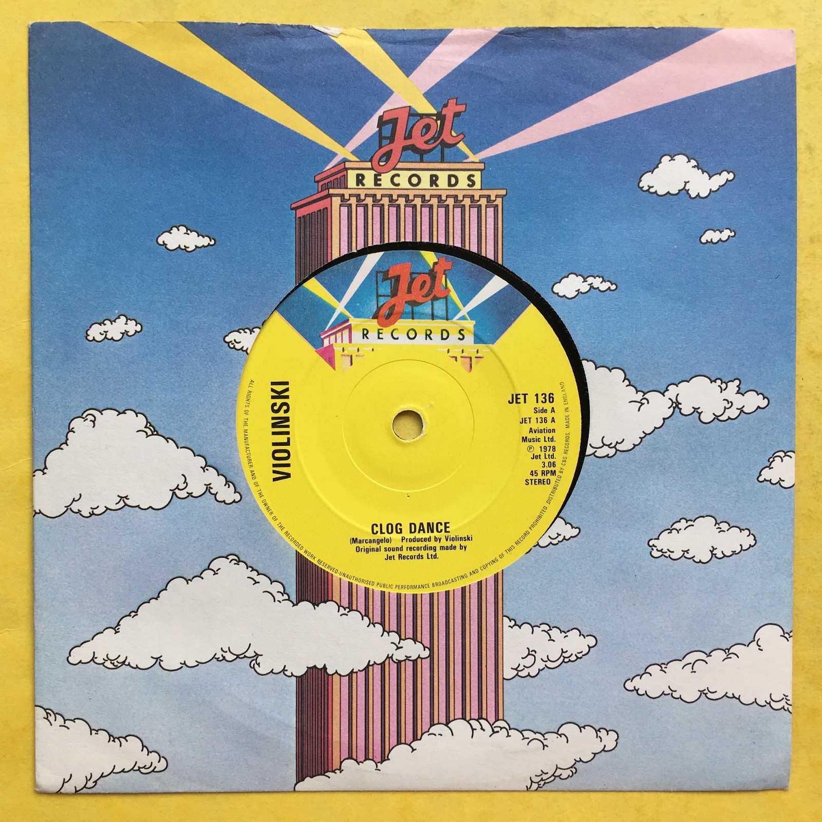 Violinski - Clog Dance / Time To Live - Jet Records JET-136 Ex ...