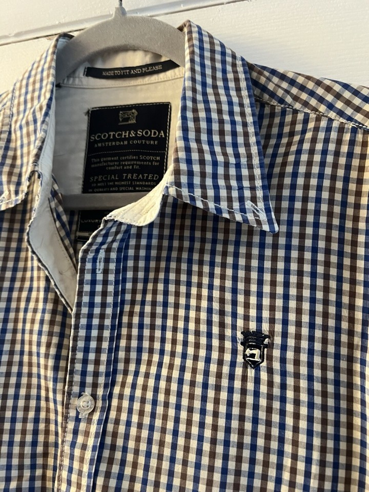 Scotch and Soda Button Up Shirt Mens Long Sleeve Everyday Casual | eBay
