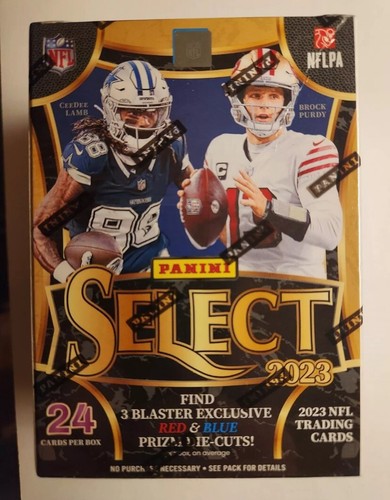 2023 Select NFL Football Blaster Box - Red & Blue Prizm Die-Cuts - IN ...