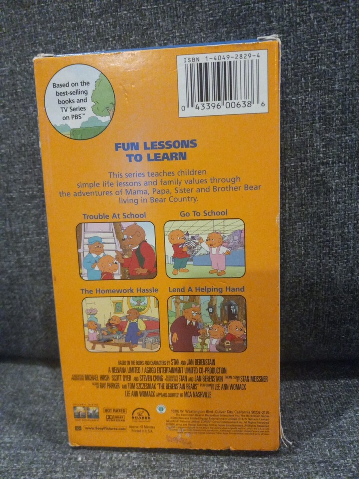 Berenstain Bears - Fun Lessons To Learn (VHS, 2003) 43396006386| eBay