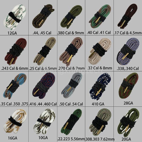 Gun Snake Cleaner Rifle Cleaning Snake Bore Rope for 9mm, .22 .223 5 ...
