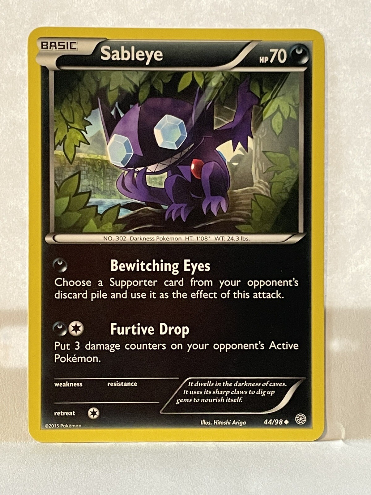 Sableye -44/98 - XY Ancient Origins - Regular Uncommon - 2015 Pokemon ...