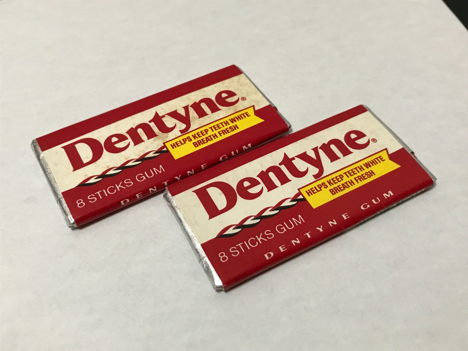 Vintage 1980's Dentyne Chewing Gum Pack X 2 - NOS - Prop Pack of Gum | eBay