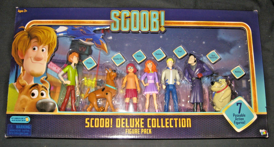 SCOOBY DOO SCOOB! DELUXE COLLECTION FIGURE PACK WITH 7 FIGURES SEALED ...