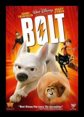 Bolt DVD MOVIE ANIMATED CARTTON John Travolta, Miley Cyrus, Susie ...