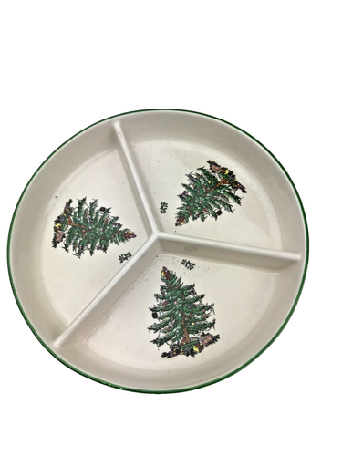 Spode Christmas Tree 8" Divided Dish/Condiments/Pickles, Olives ...