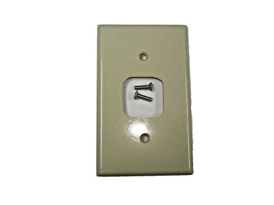 Vintage Ivory Telephone Jack 4 Prong Outlet Wall Cover Plate Phone | eBay