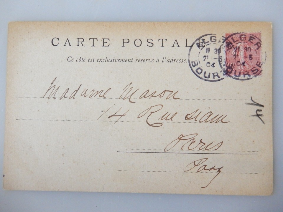 1904 In Color, Alger, Algeria Postcards with postage stamps | eBay