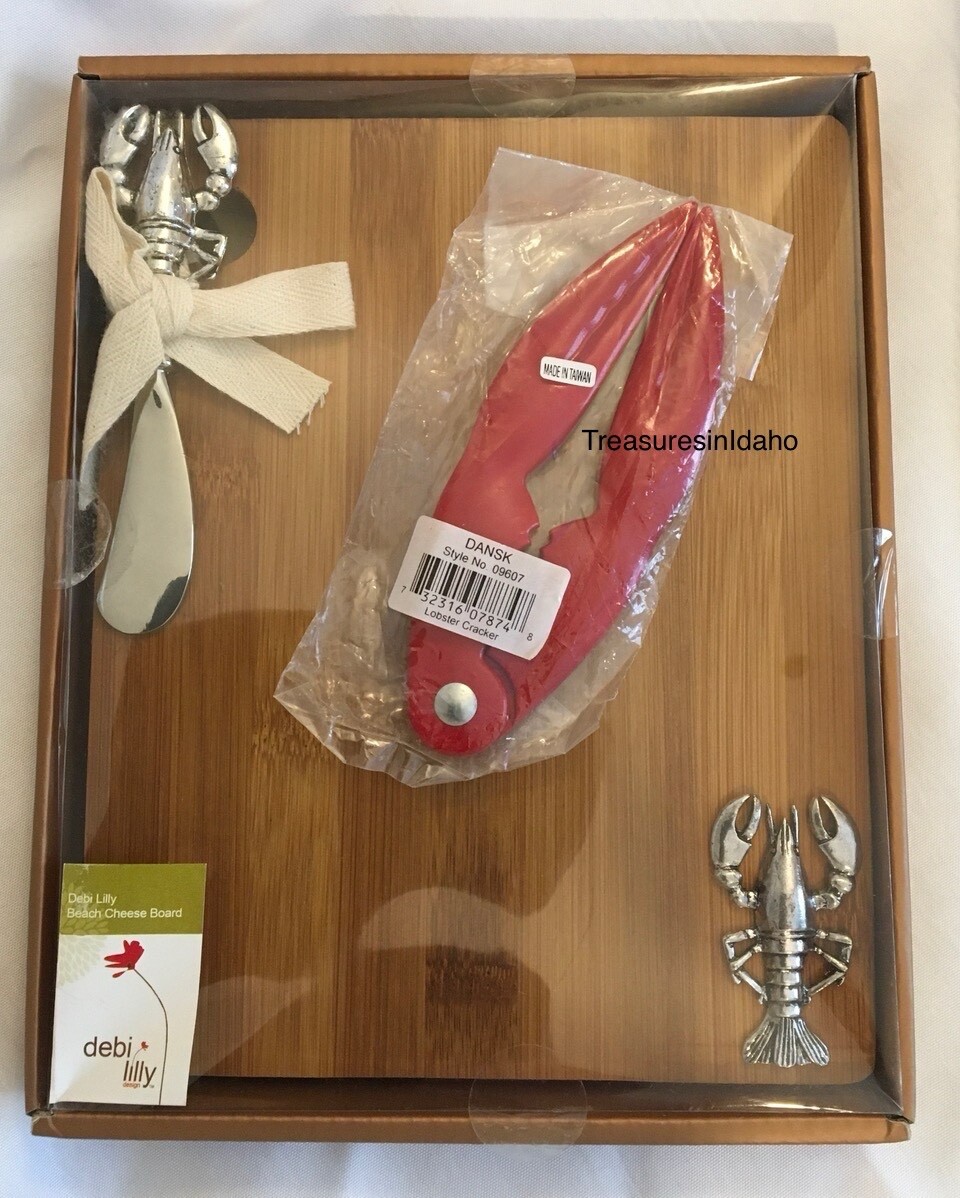 Dansk Red Lobster Cracker & Cheese Cutter Board & Knife Set | eBay
