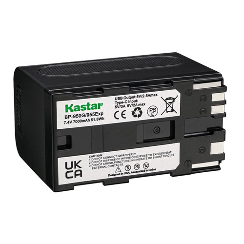 Kastar Battery Replacement for Canon DM-MV10 DMMV20 E1 E2 E30 E65AS EOS ...