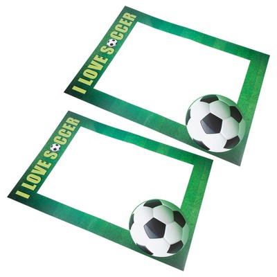 2pcs Hand-held Photo Props Booth Props Picture Frame Props for Soccer ...
