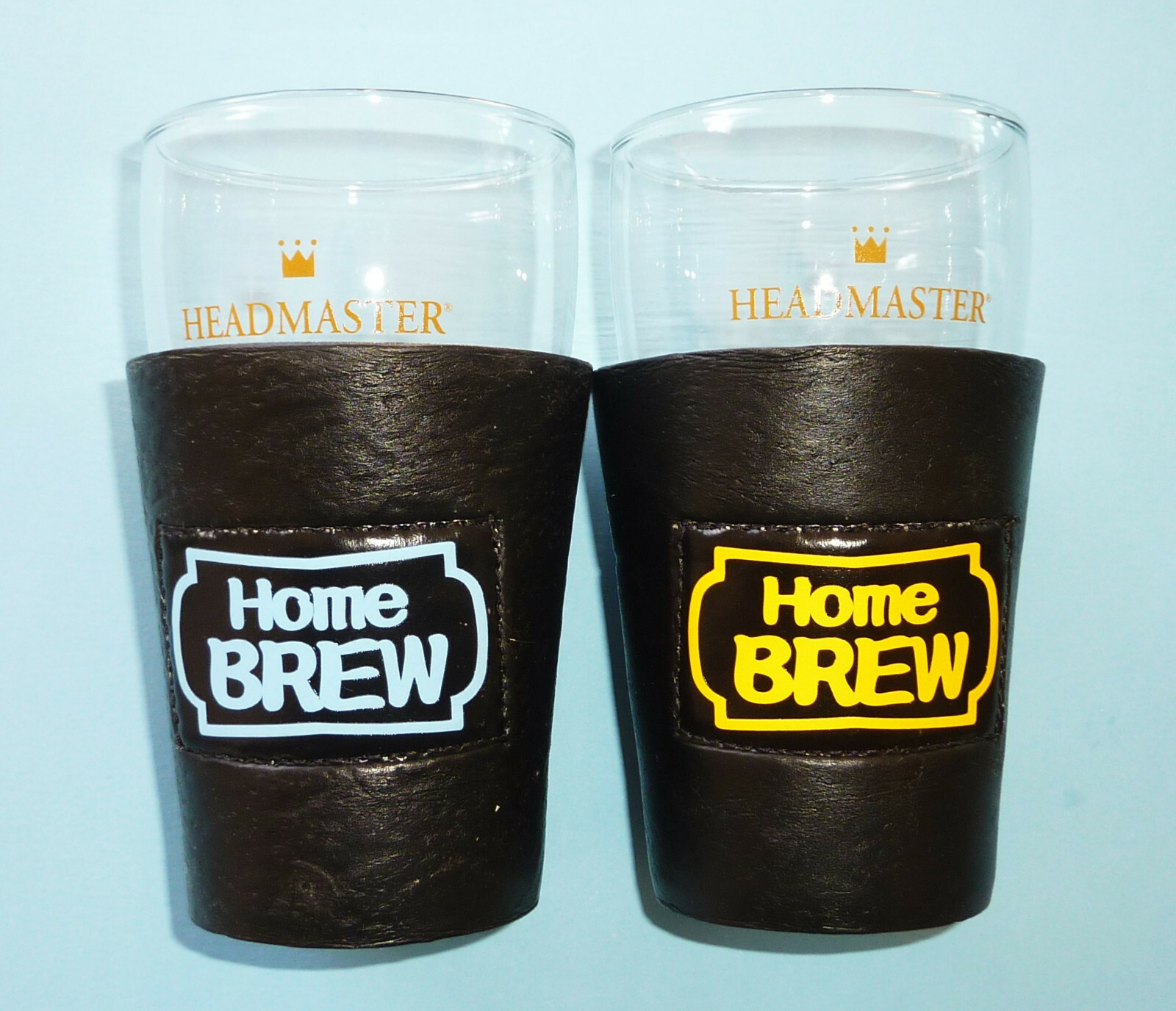 Conical Headmaster 425ml beer glass with Home Brew Schooner cooler ...