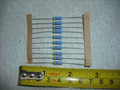 10x 47k ohm 1w metal oxide resistor set 1-watt 5% 47000 axial 47 k 47kΩ ...