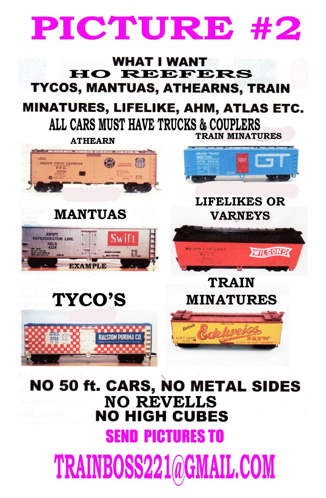 HO SCALE CUSTOM LETTERED PRESIDENT DONALD TRUMP BOXCAR REEFER AVAIL IN ...