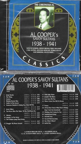 AL COOPER'S SAVOY SULTANS 1938-42-CLASSICS CD LONG OUT OF PRINT NEW ...