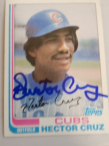 Hector Cruz Signed 1982 Topps - #663 | eBay