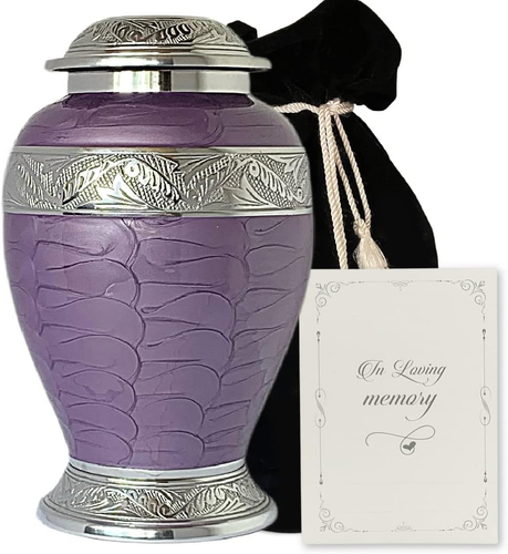 Urn for Human Ashes - Violet Urns for Mom, Urns for Dad, Husband or ...