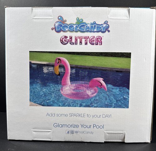 PoolCandy Glitter Flamingo Ride-On Tube Pool Float PC2748GF PoolCandy ...