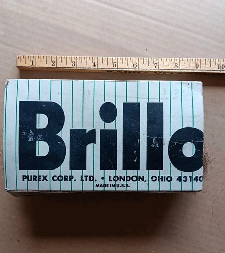 Vintage BRILLO Copper Color Pads OHIO USA PUREX PACKAGING Advertising ...