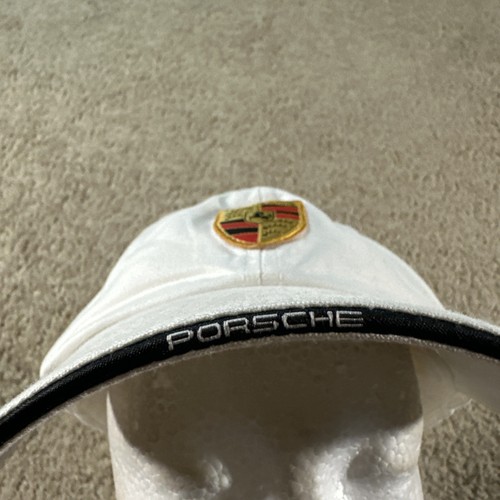 Porsche Design Hat Cap Men White Adjustable Strap Drivers Selection Motorsports | eBay